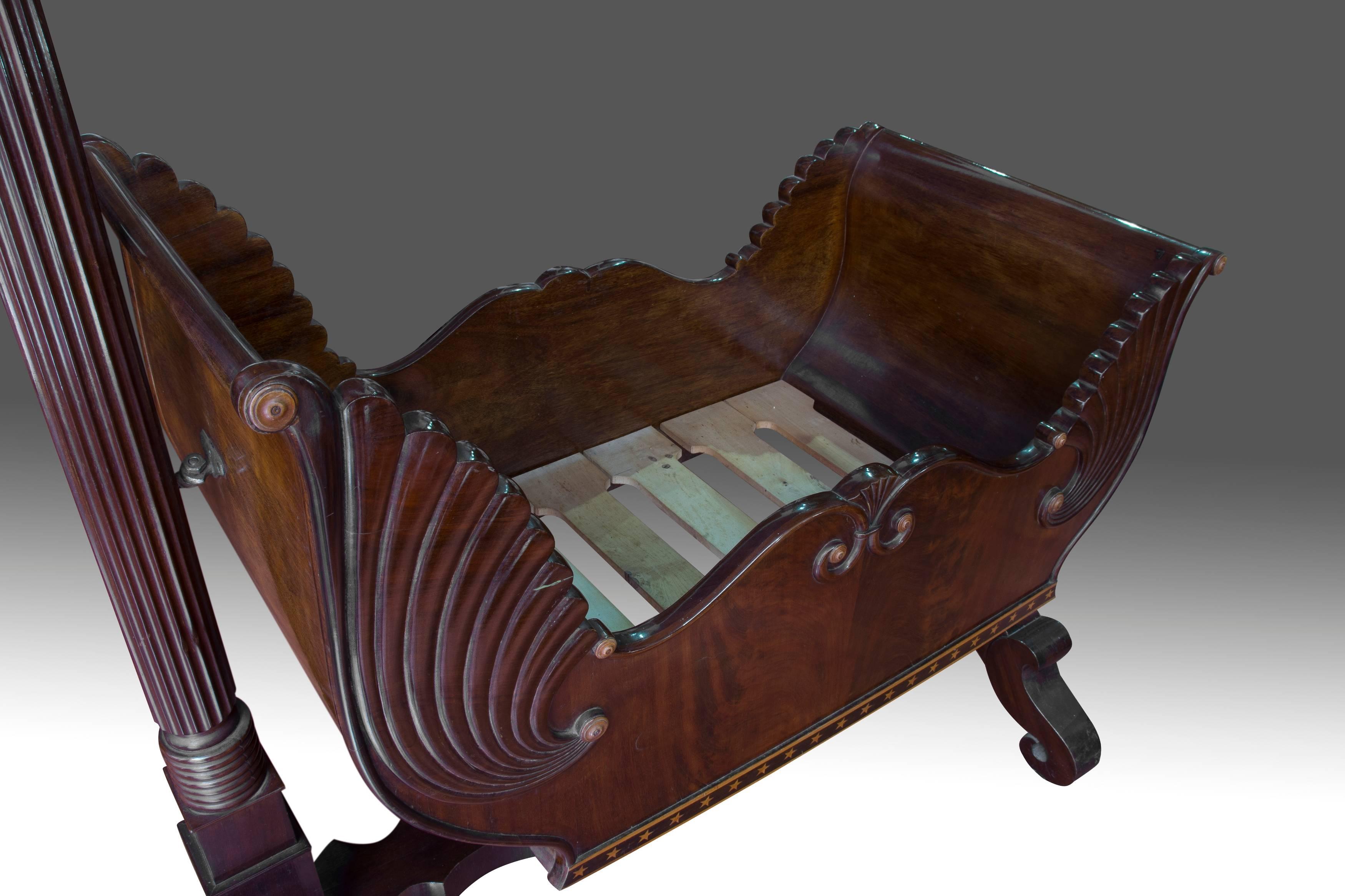 Mahogany Swinging Cradle, Napoleon III, France, 19th Century at 1stDibs ...