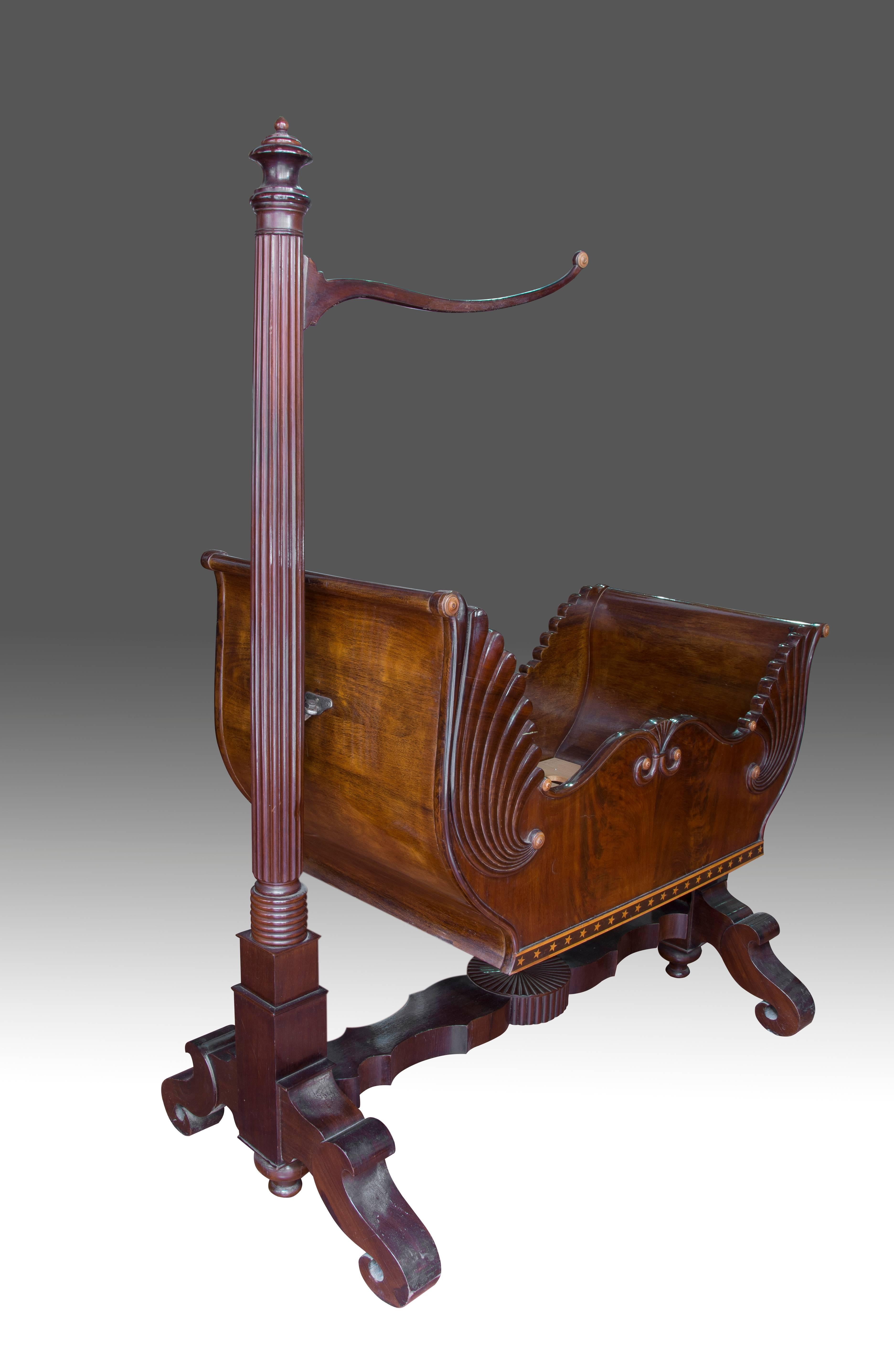 Mahogany Swinging Cradle, Napoleon III, France, 19th Century at 1stDibs ...
