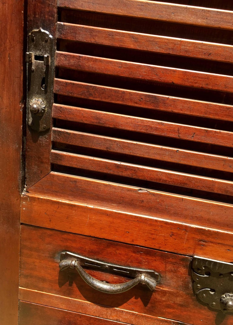 Antique Japanese Tansu Chest with Original Iron Hardware For Sale at ...