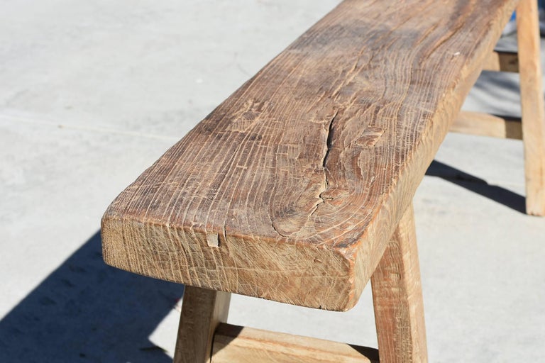 Antique Rustic Country Benches, Set of 2 at 1stDibs