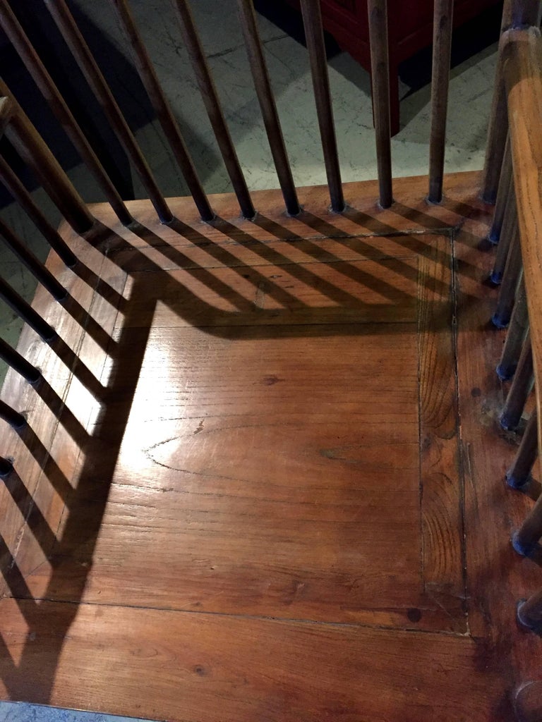 Chinese Antique Comb Back Chair with Storage at 1stDibs