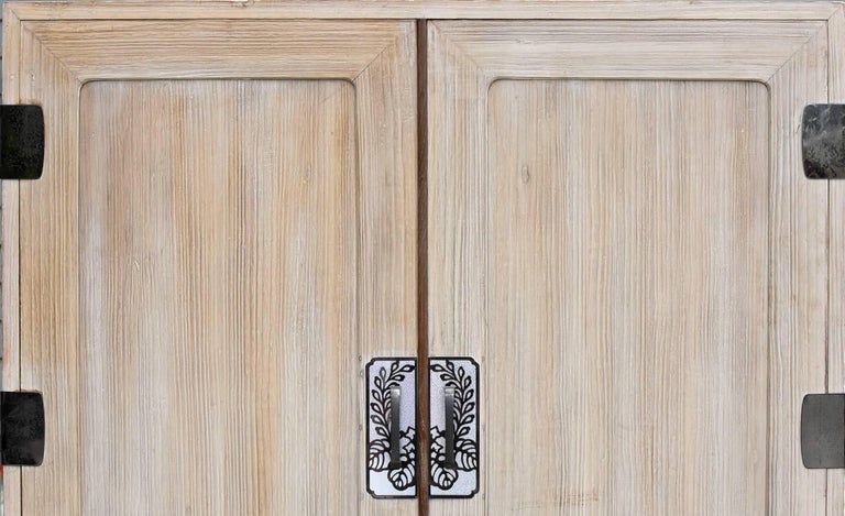 Vintage White Japanese Wardrobe with Interior Trays at 1stDibs