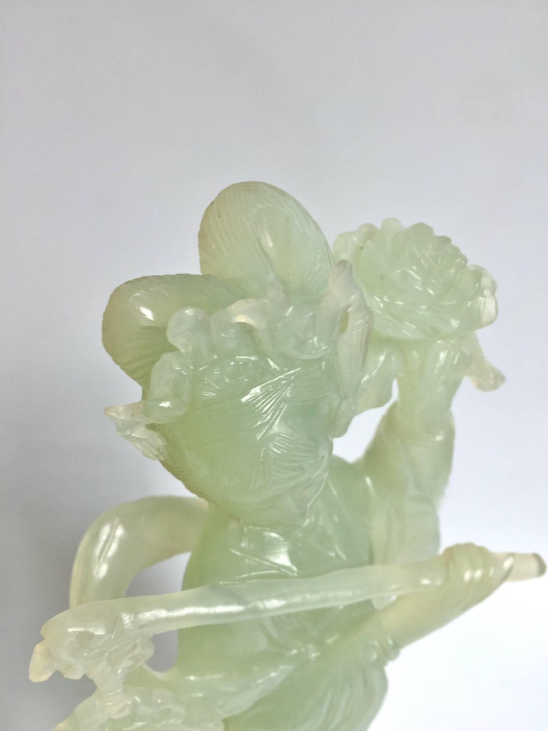 Chinese Moon Fairy, Serpentine Jade Style at 1stDibs