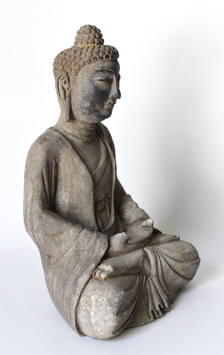 Stone Buddha Statue at 1stDibs
