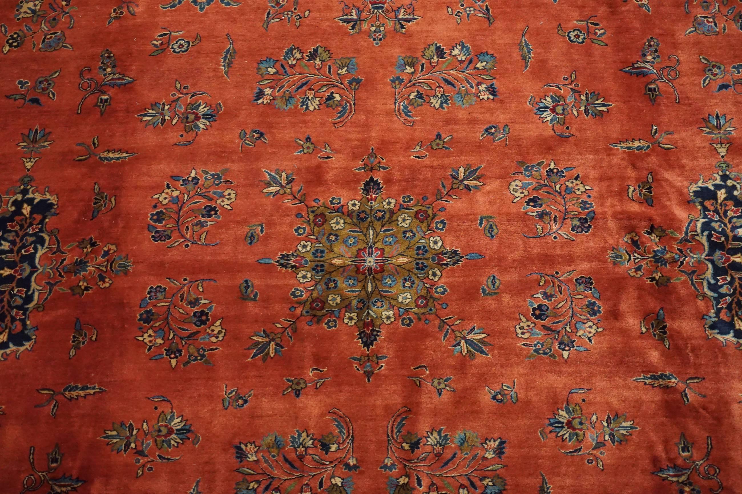 Antique Persian Sarouk Ghazan Signed and Numbered Rug, circa 1900 For ...
