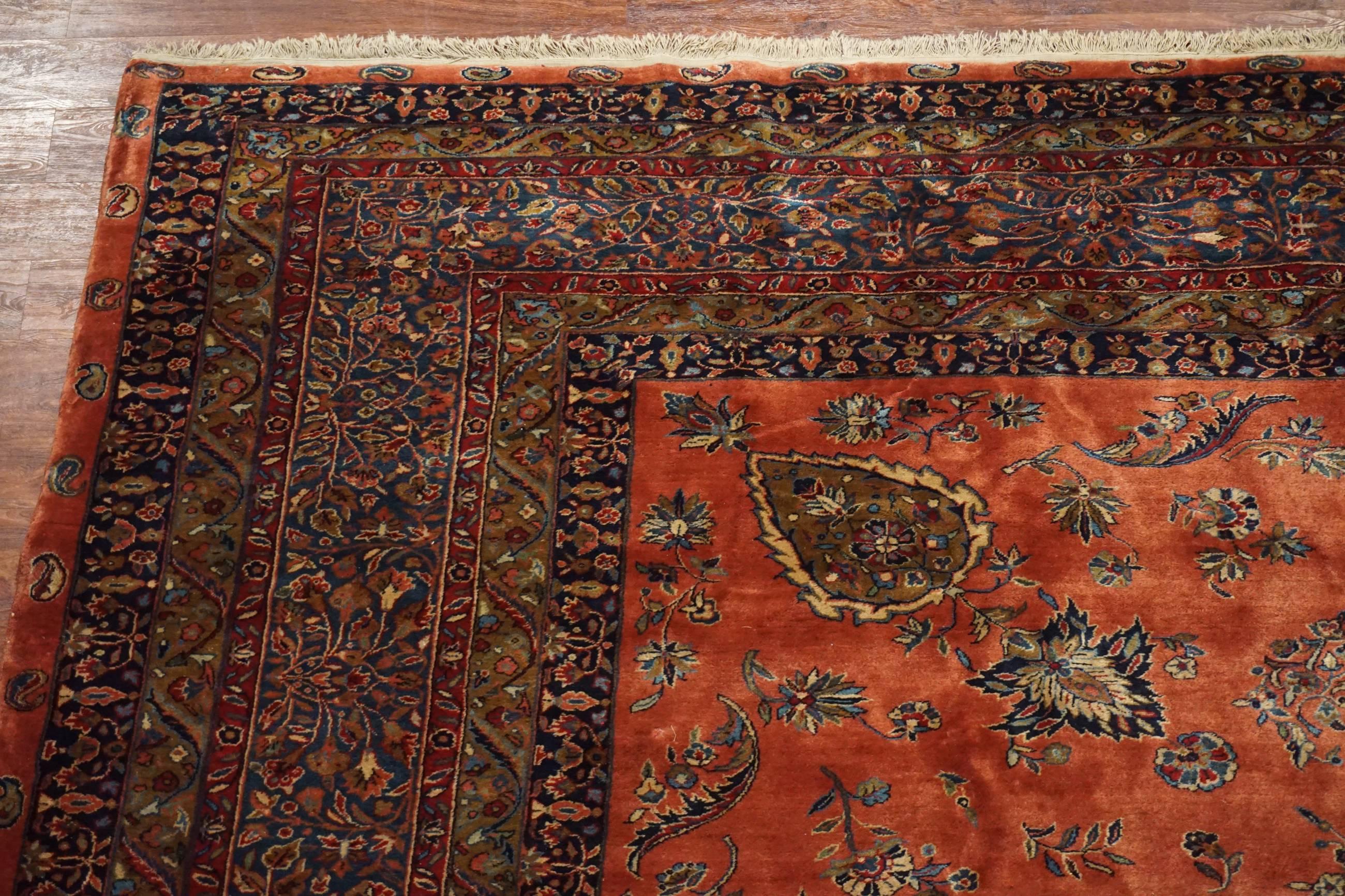 Antique Persian Sarouk Ghazan Signed and Numbered Rug, circa 1900 For ...