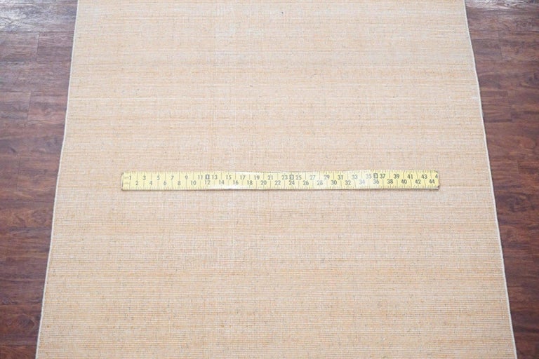 Modern Bamboo Silk and Wool Rug with Sculpted Design For Sale at 1stDibs