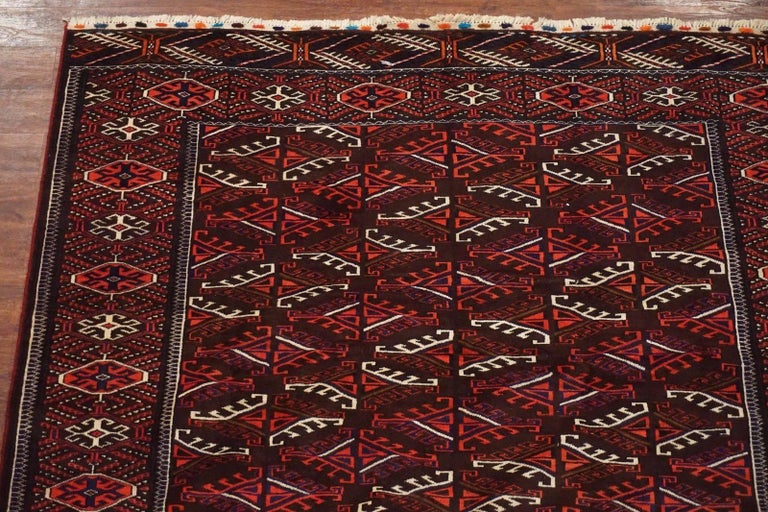 Vintage Turkoman Yomud Rug, circa 1960 For Sale at 1stDibs
