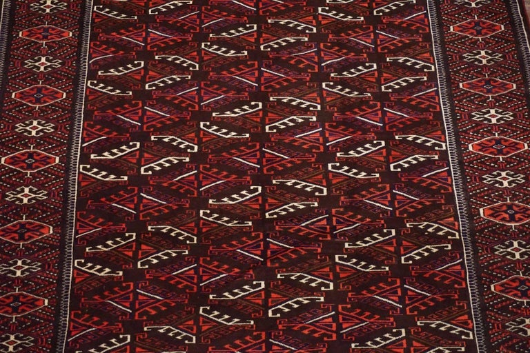 Vintage Turkoman Yomud Rug, circa 1960 For Sale at 1stDibs