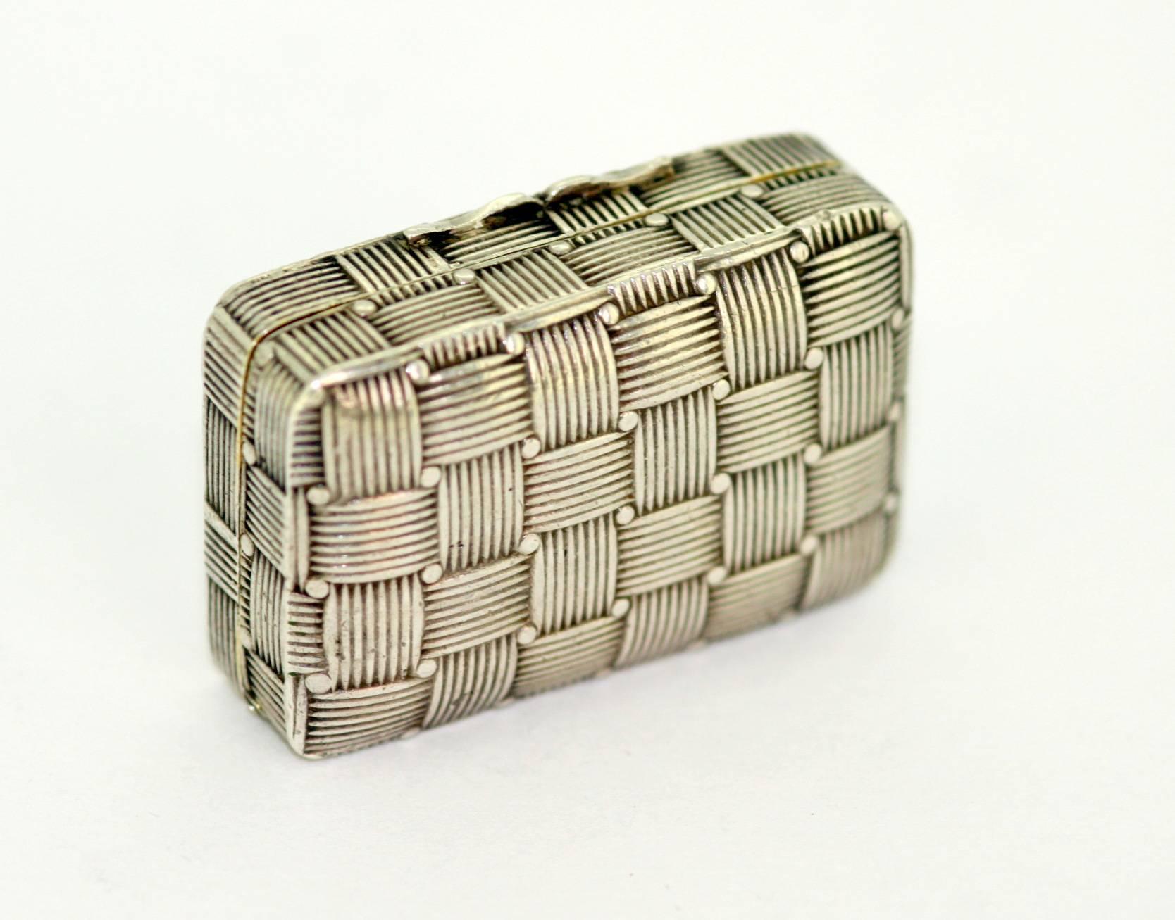 George III Silver Vinaigrette - Joseph Willmore - Birmingham - 1816 For ...