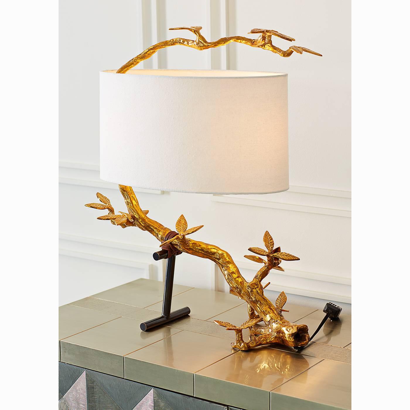 Kyoto Cast Brass Table Lamp at 1stDibs | kyoto table lamp