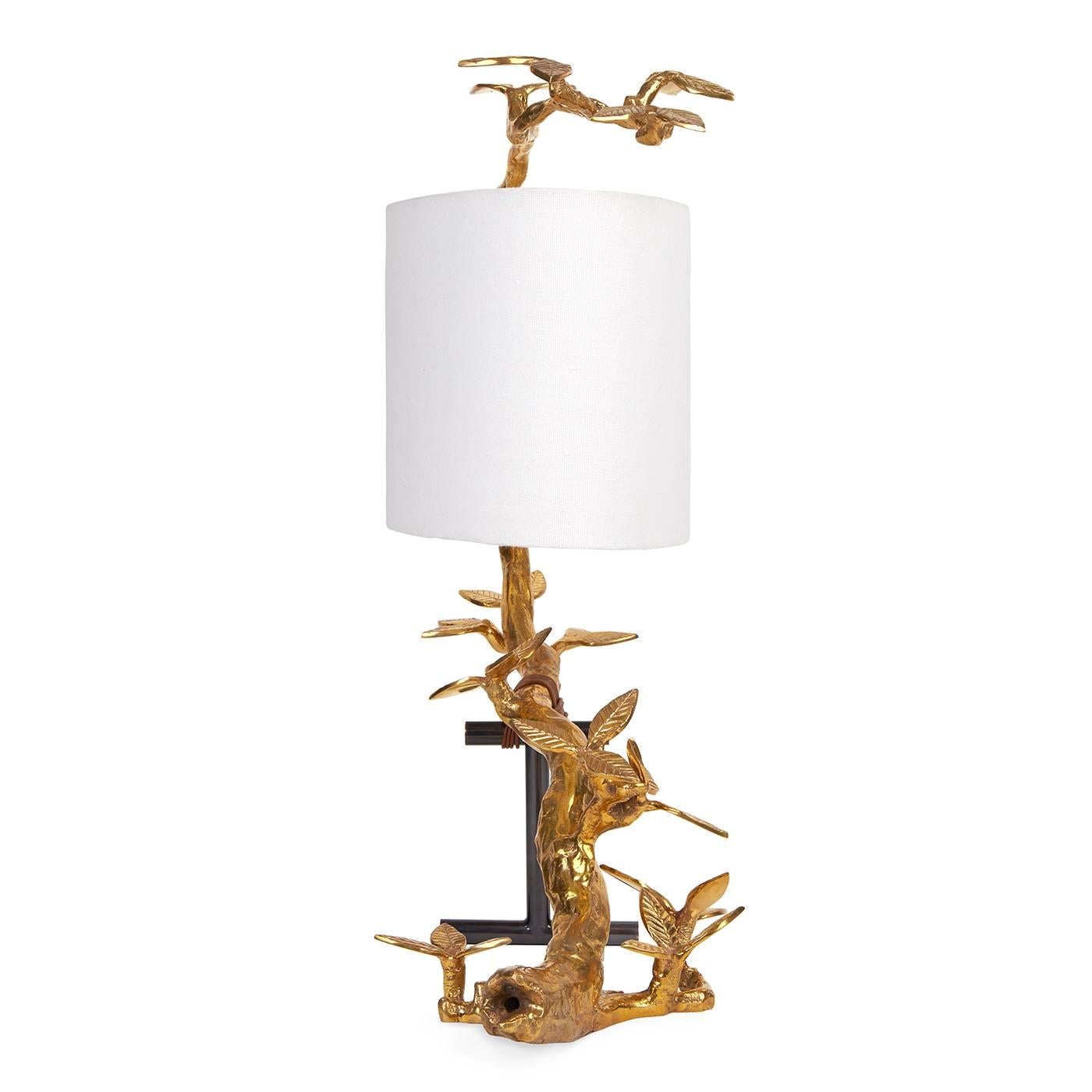 Kyoto Cast Brass Table Lamp at 1stDibs | kyoto table lamp