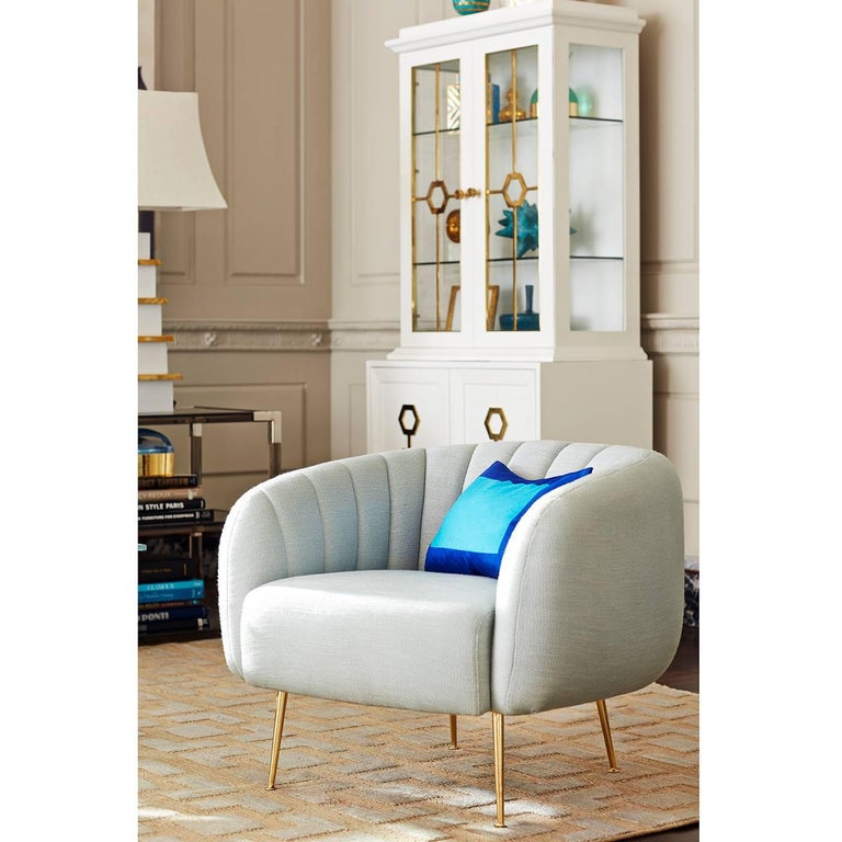 Pompidou Chair with Brass Leg at 1stDibs | chair pompidou