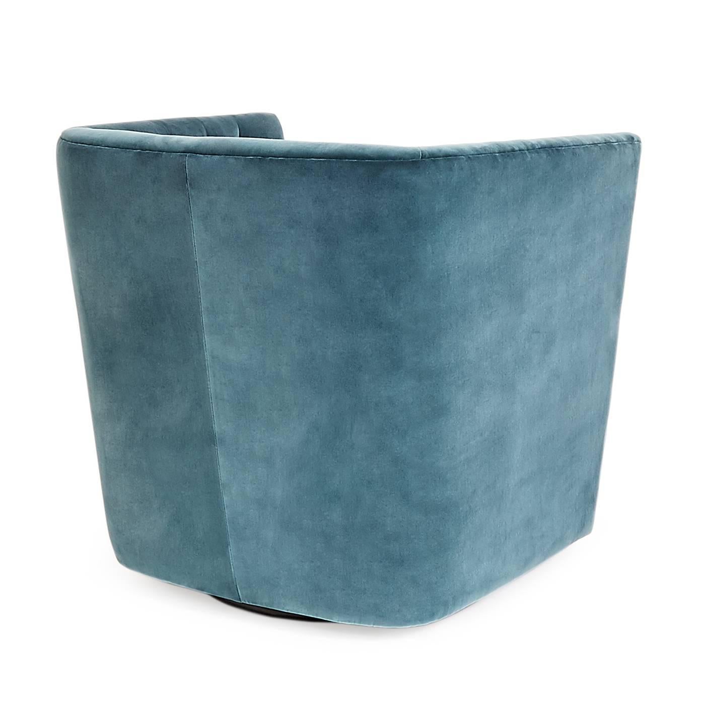 Vertigo Tufted Swivel Chair at 1stDibs