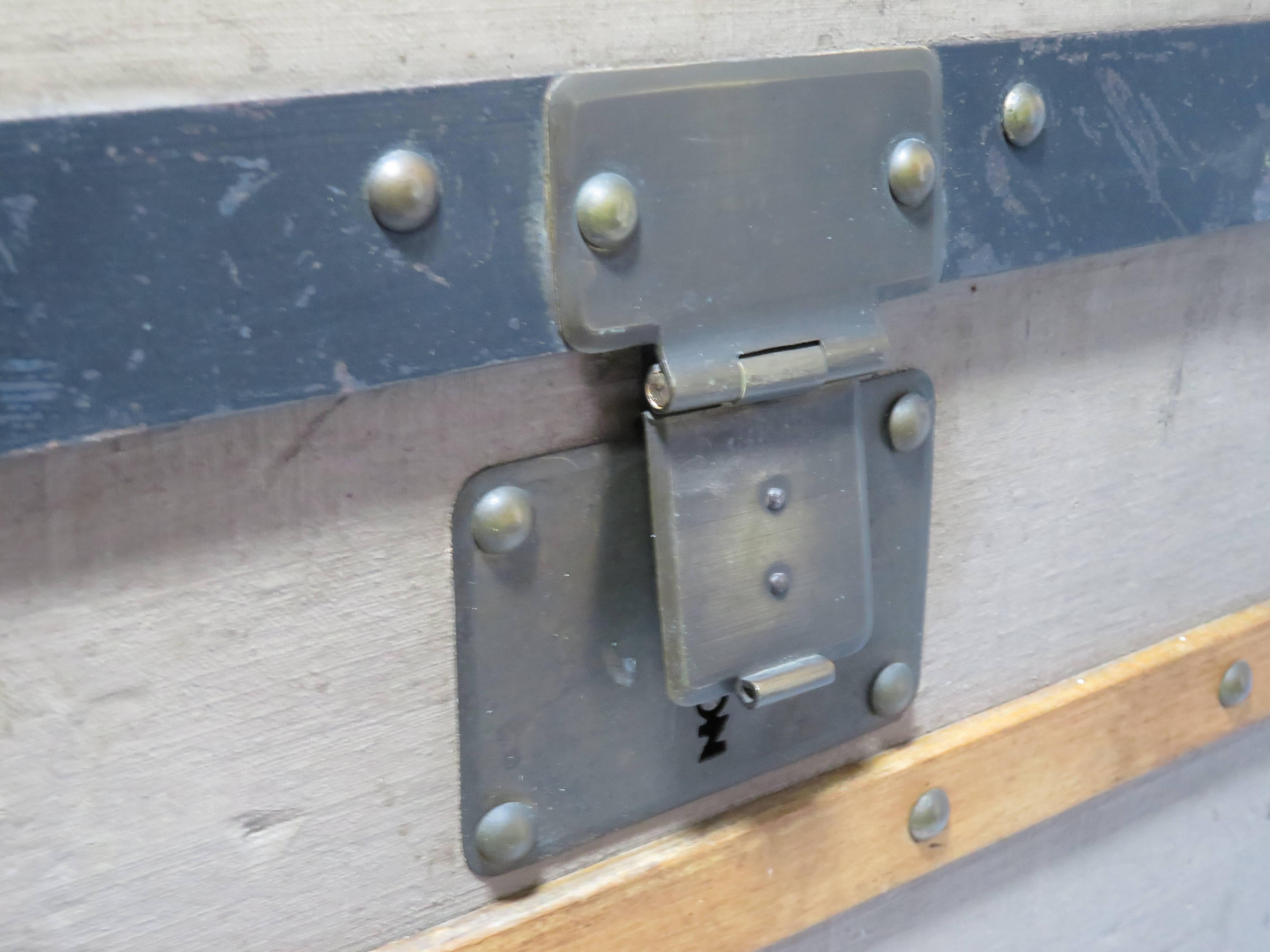 Extremely Rare Louis Vuitton's First Flat Top Trunk For Sale at 1stDibs