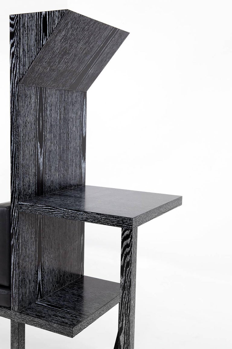 Contemporary Bench / Chaise / Console in Cerused Oak Veneer by Alex P ...