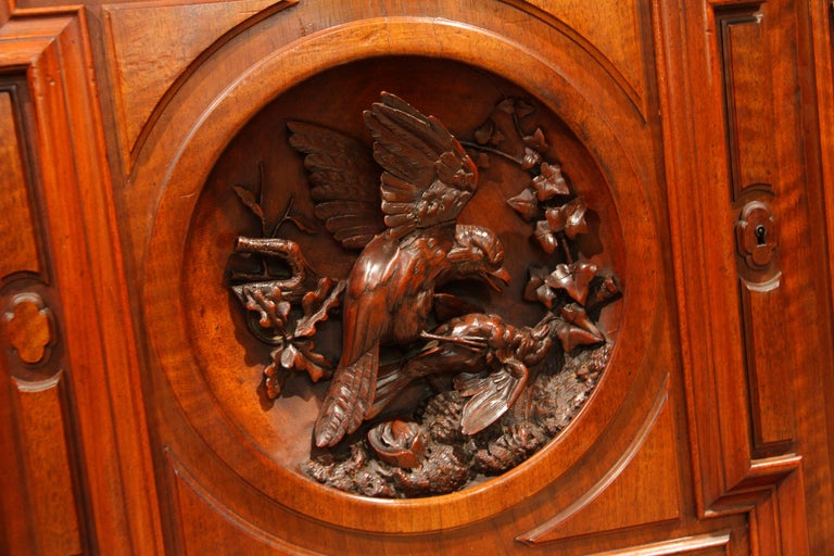 Huge Cynegetic or Hunting Dresser in Solid Walnut and Walnut Plywood on ...