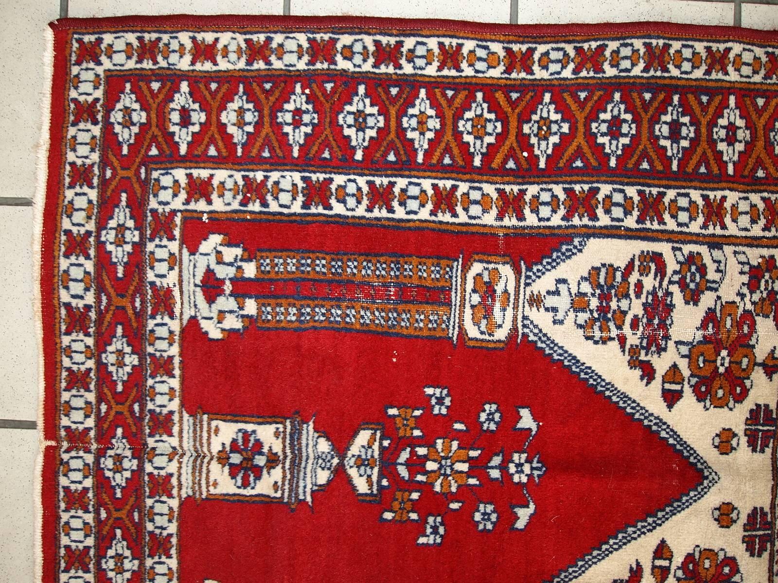 Handmade Vintage Turkish Rug, 1960s at 1stDibs