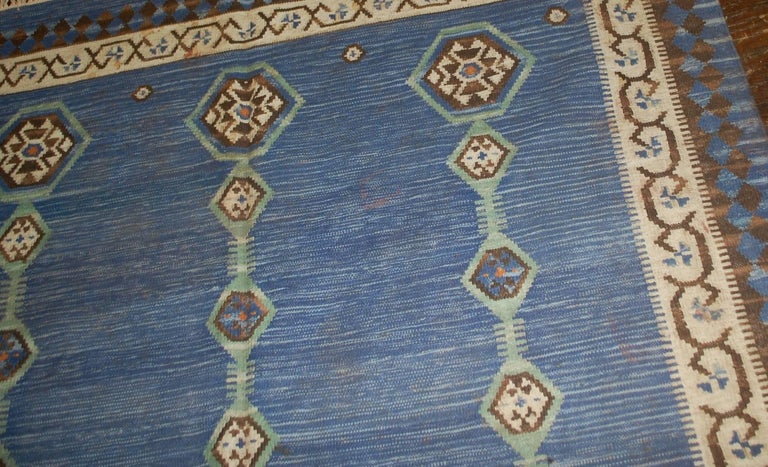 Handmade Antique Indian Dhurri Kilim, 1930s, 1B533 For Sale at 1stDibs