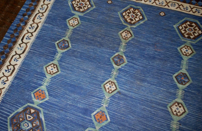 Handmade Antique Indian Dhurri Kilim, 1930s, 1B533 For Sale at 1stDibs