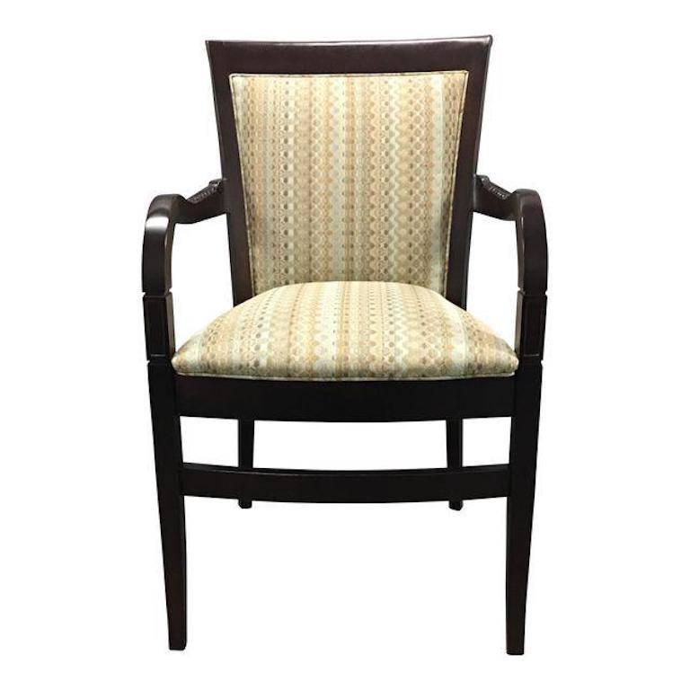 Hickory Chair Geometric Upholstered Sticking Chair at 1stDibs