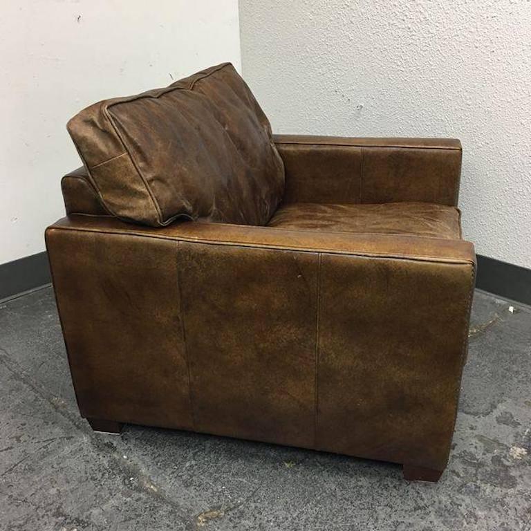 Four Hands Hemingway Chair in Cigar Leather at 1stDibs