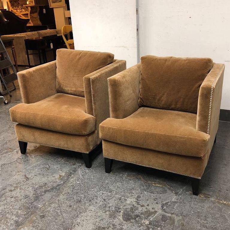 Pair of William Sonoma Hyde Mohair Chairs at 1stDibs | williams sonoma ...