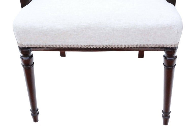 Antique Fine Quality Regency, circa 1825 Mahogany Elbow Desk Carver ...