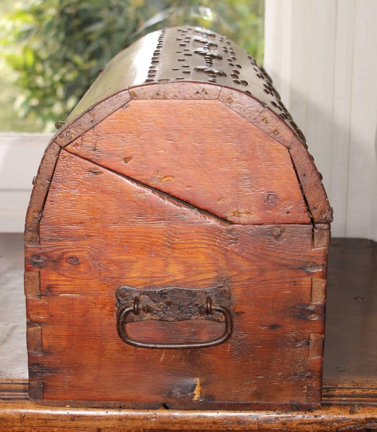 1700s, Spanish Wooden Chest with Iron Decorations For Sale at 1stDibs ...