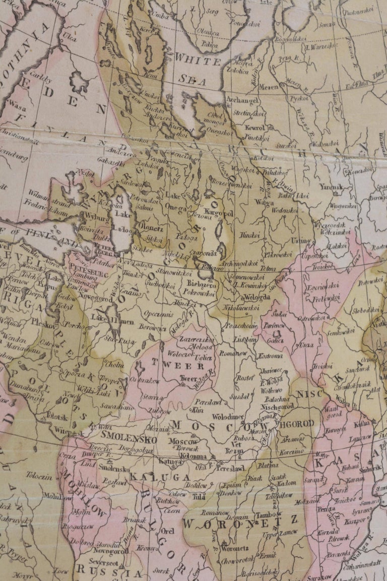1806 Brightly and Kinnersley Map of Euro Russia For Sale at 1stDibs