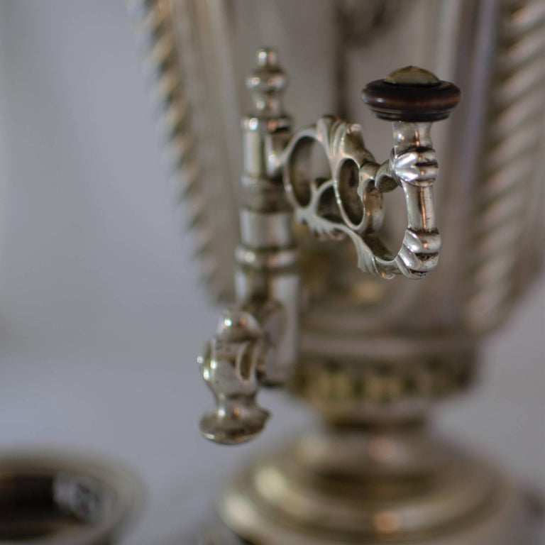 Russian Silver Plate Samovar at 1stDibs