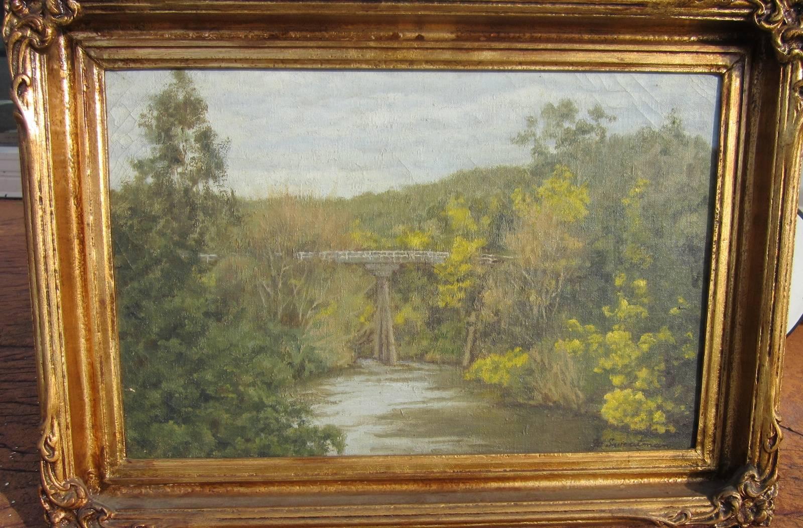 Australian Colonial Period Oil Painting at 1stDibs