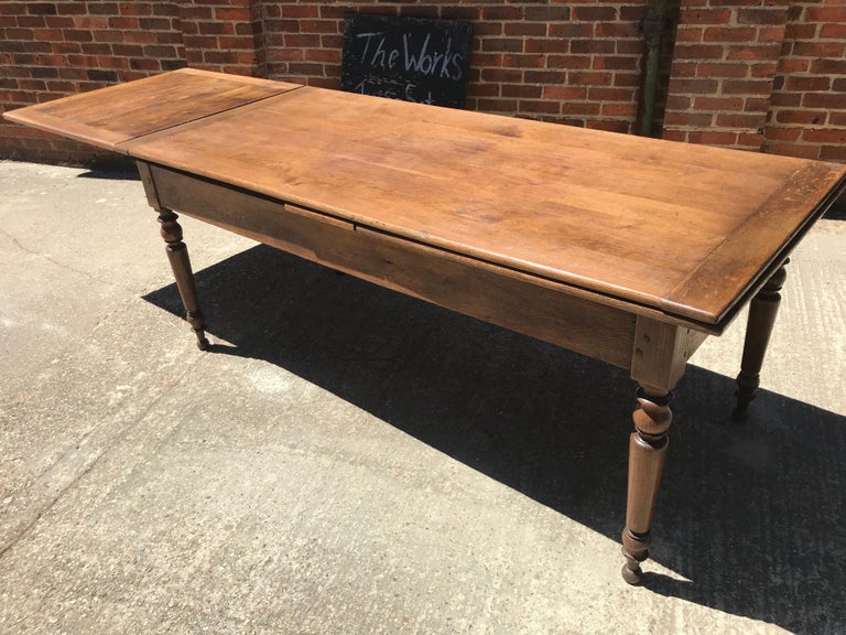 Antique Oak Double Extending Table at 1stDibs