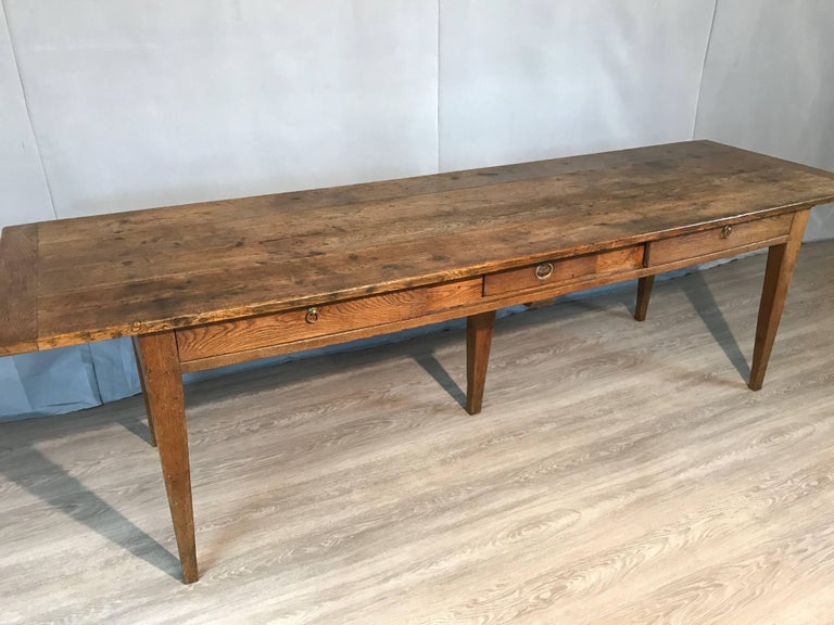 Antique Oak Serving Table at 1stDibs