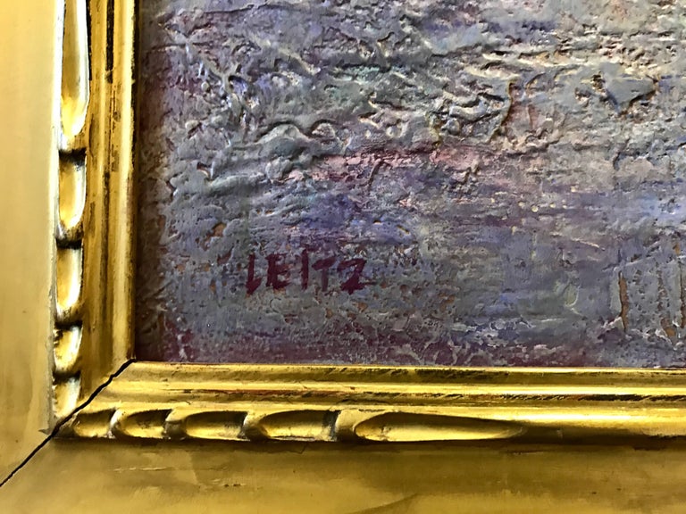 Jeffrey Leitz Signed Painting Le Pont Royal Paris Oil on Belgian Linen ...