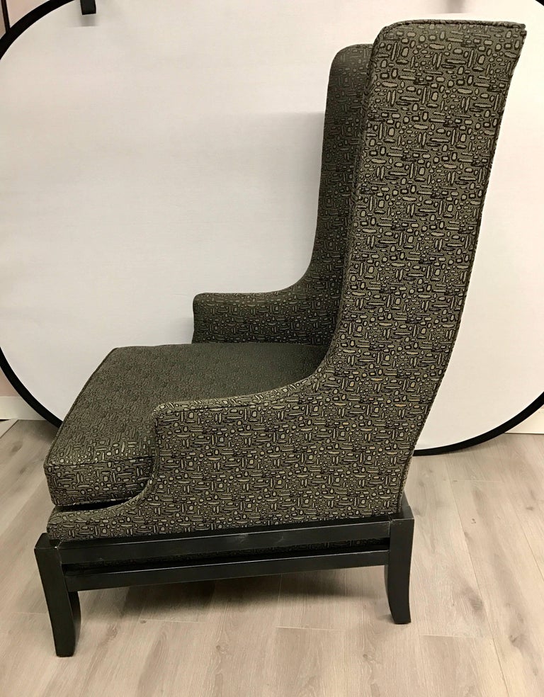 Baker Furniture Large Wingback Chair at 1stDibs