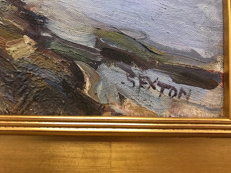New England Oil Painting by Frederick Sexton Signed For Sale at 1stDibs ...