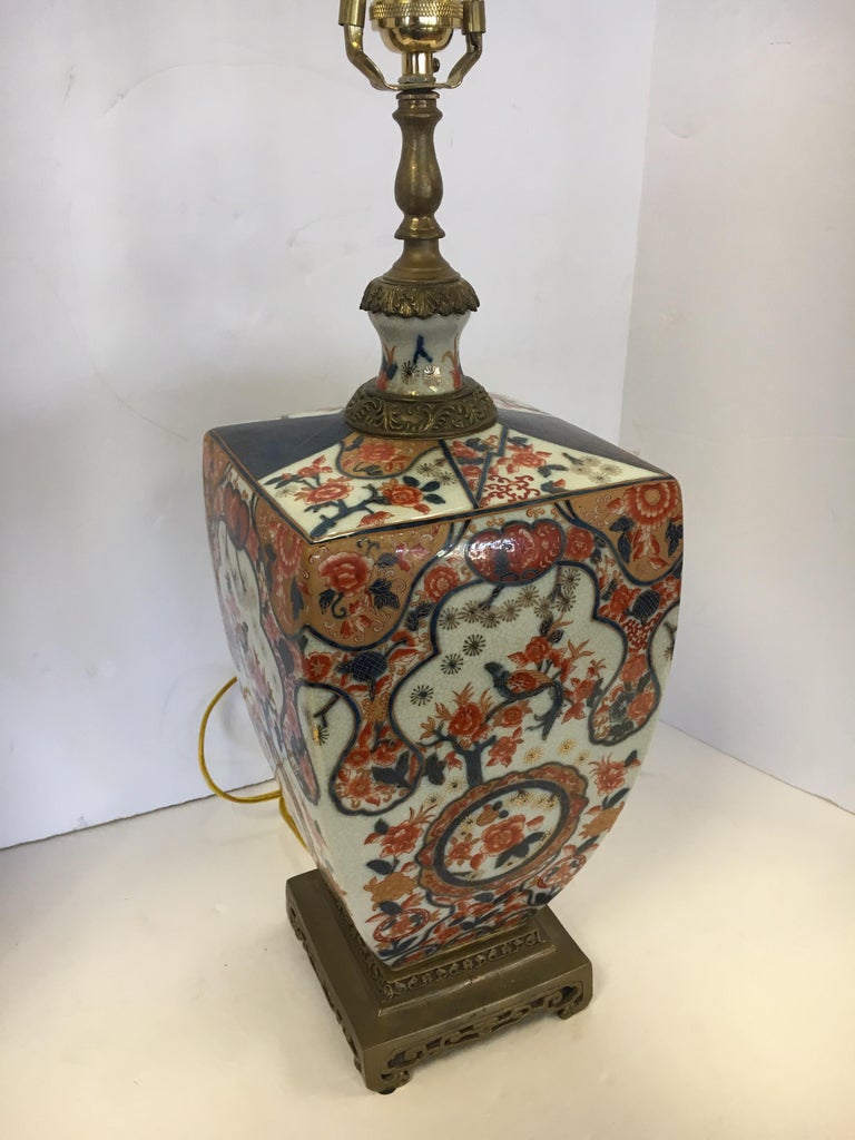 Asian Inspired Porcelain Table Lamp at 1stDibs