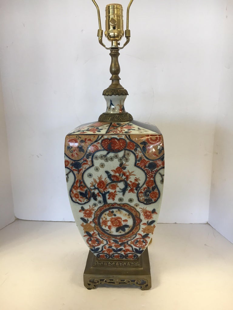 Asian Inspired Porcelain Table Lamp at 1stDibs