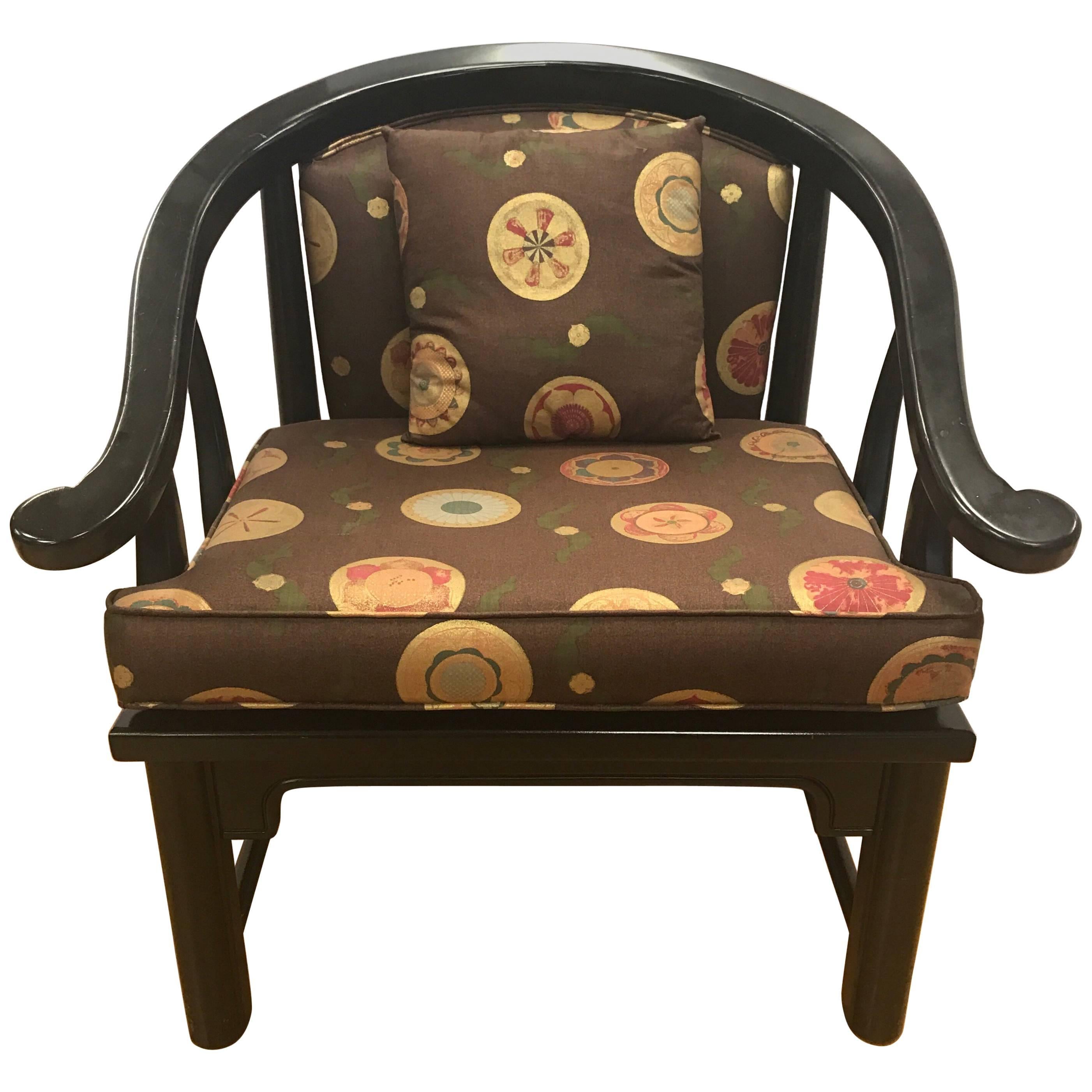 Pair of Chinese Horseshoe Shaped Chairs in the Style of James Mont For ...