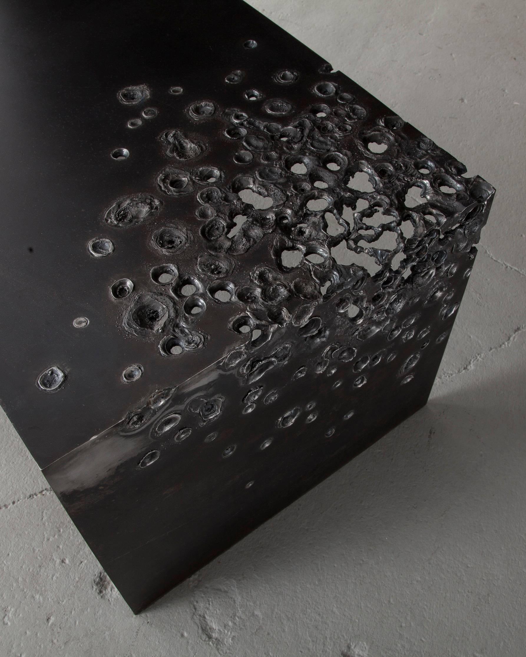 Burnt Steel Table, Minimalist Steel Coffee Table For Sale at 1stDibs ...