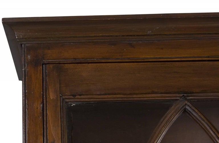 Victorian Mahogany Bookcase with Gothic Arches at 1stDibs