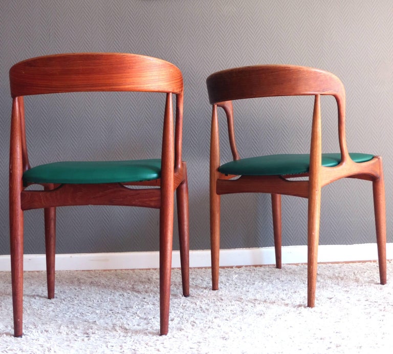 Uldum Denmark Model 16 by Johannes Andersen Dining Teak Chairs ,Set of ...