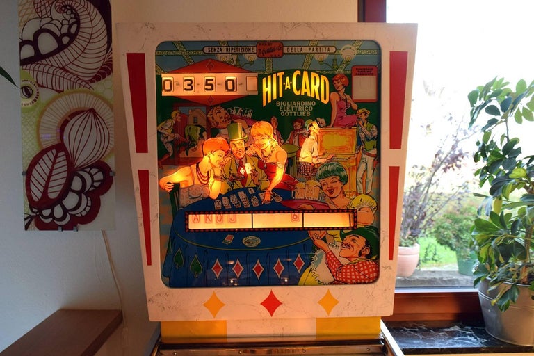 Gottlieb Hit-a-Card, Vintage Pinball Machine 1967, Fully Restored For ...