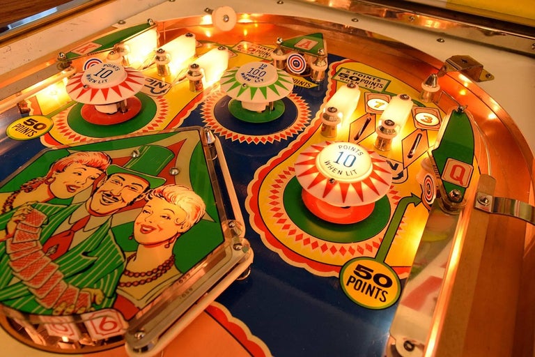 Gottlieb Hit-a-Card, Vintage Pinball Machine 1967, Fully Restored For ...