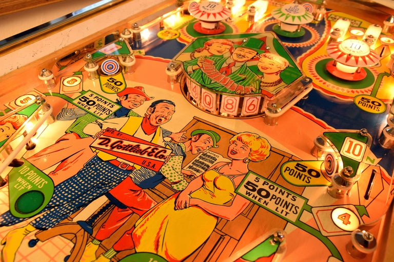 Gottlieb Hit-a-Card, Vintage Pinball Machine 1967, Fully Restored For ...