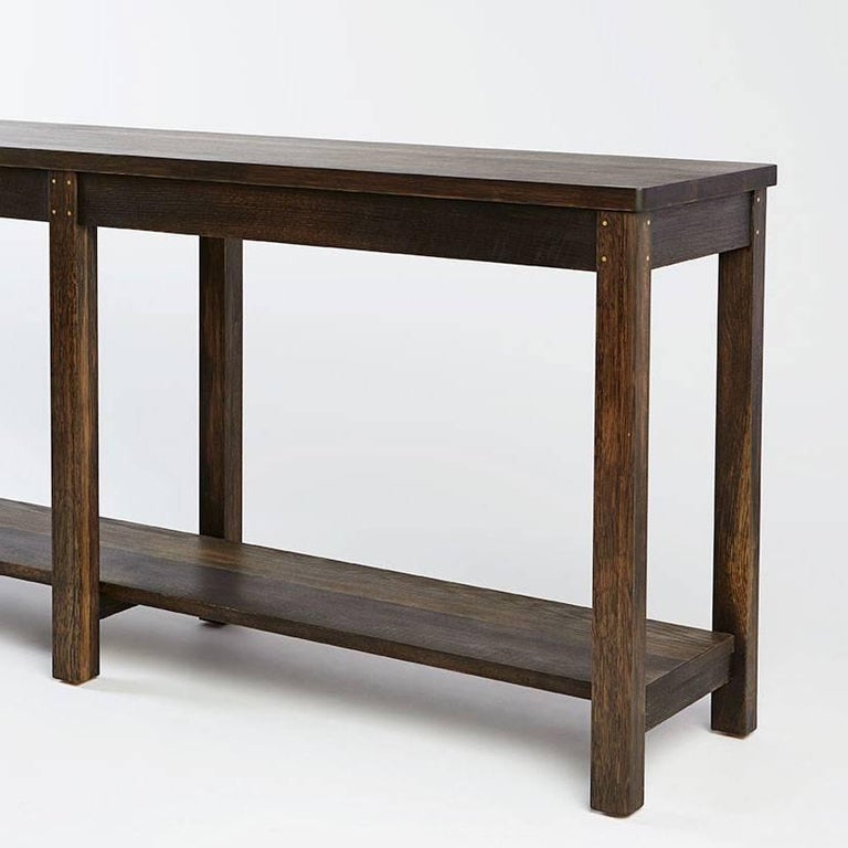 Large "Lore" Console Table - Solid-wood, Walnut or Oak, Modern Shaker ...