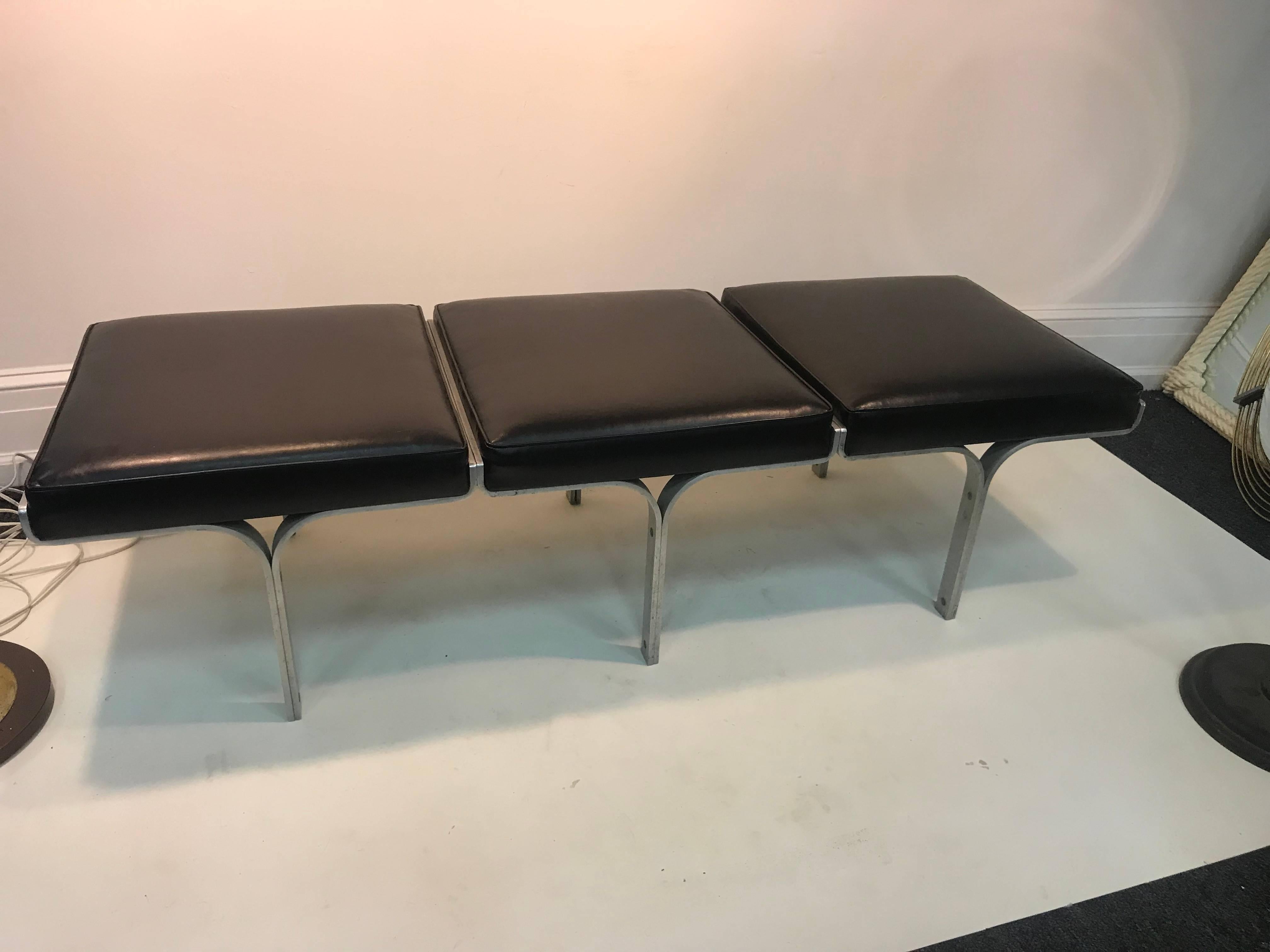 Cast Aluminum "Link" Bench by John Behringer, circa 1960s For Sale at ...