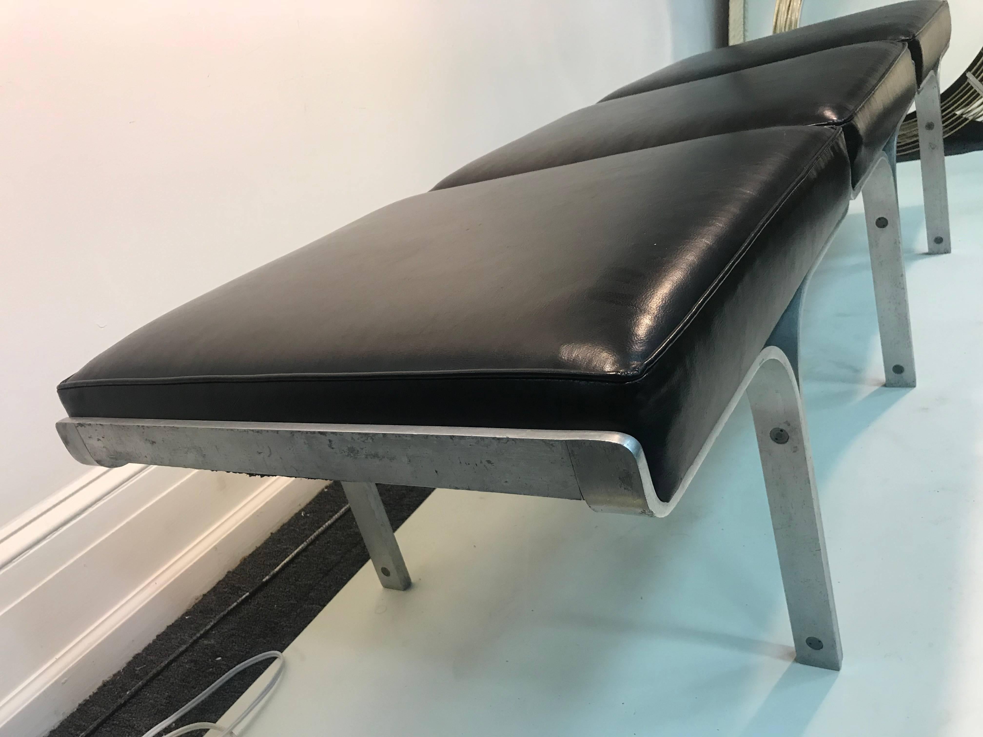 Cast Aluminum "Link" Bench by John Behringer, circa 1960s For Sale at ...