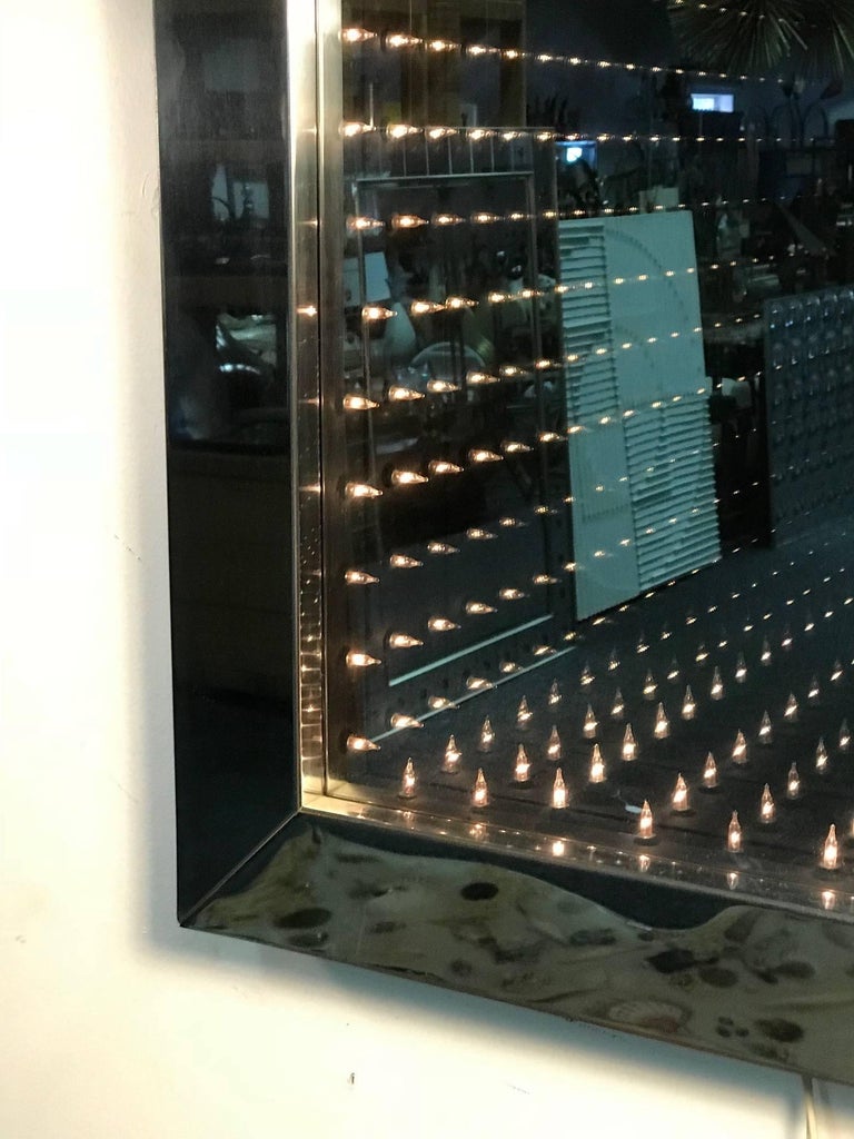 Great Modern 1970's Infinity Mirror For Sale at 1stDibs